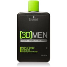 Schwarzkopf Professional [3D] MEN Shampoo And Shower Gel 2 in 1 ...